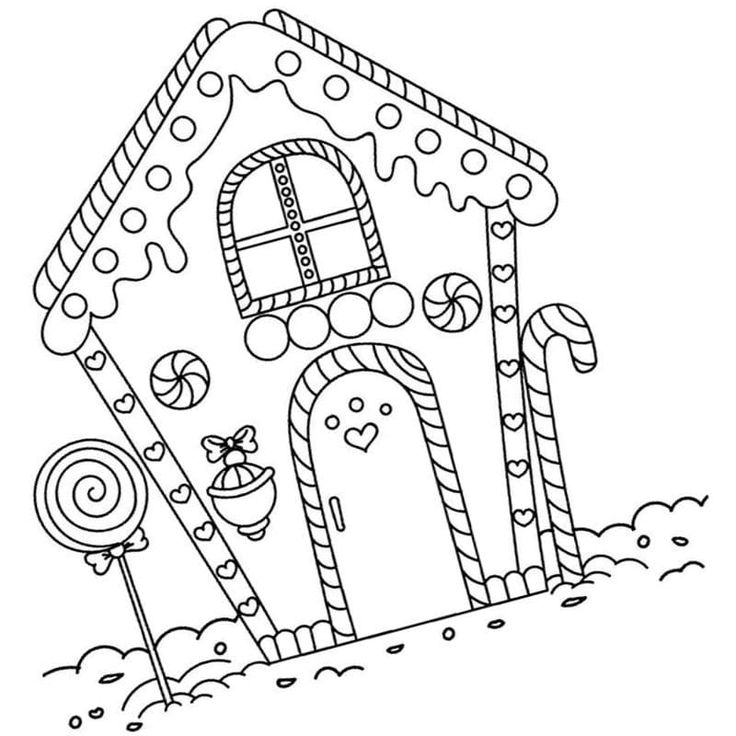 Dibujos de casa jengibre para colorear | vsun Dibujos de casa jengibre para colorear | vsun