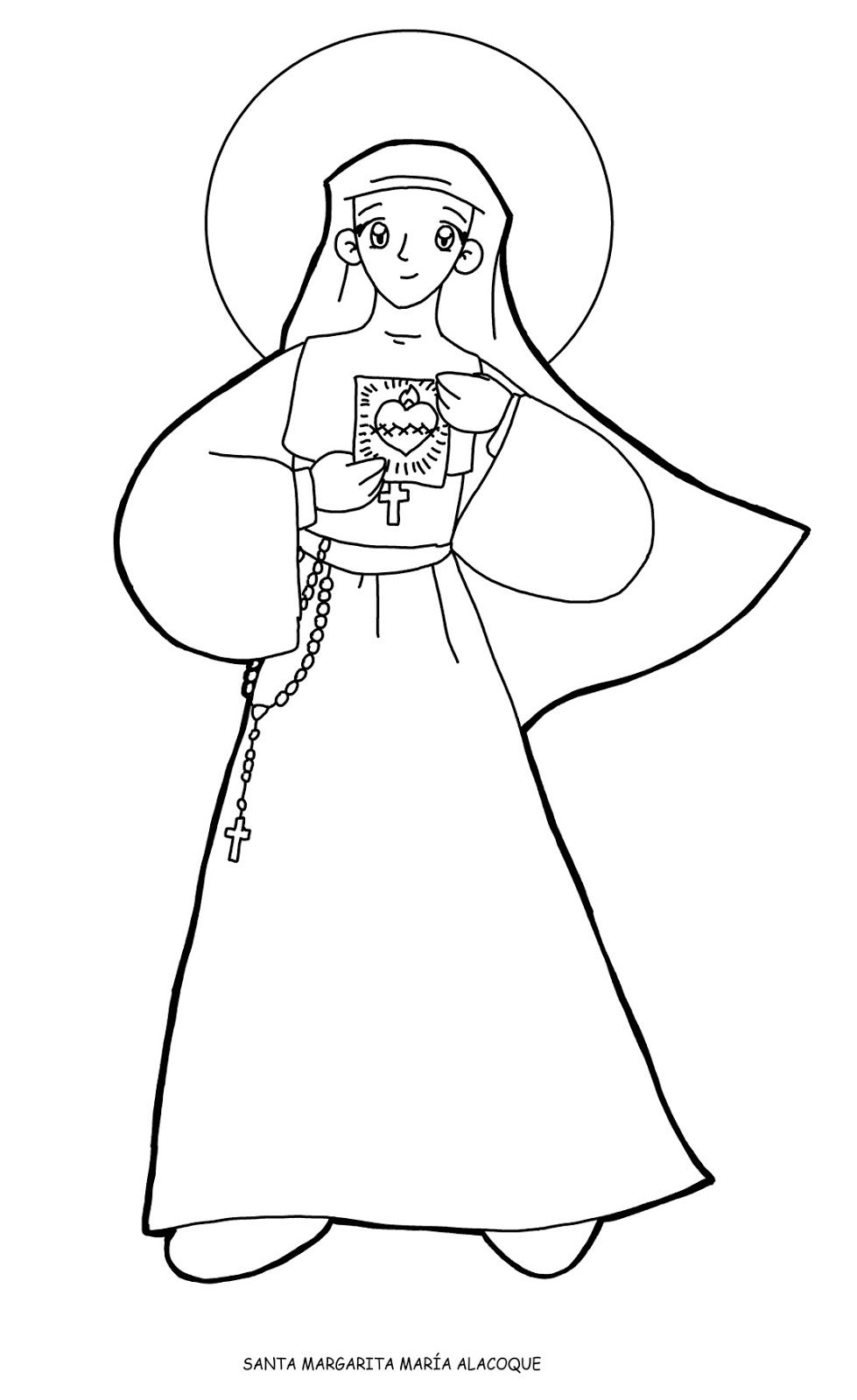 Dibujos de santa juana lestonnac para colorear | vsun