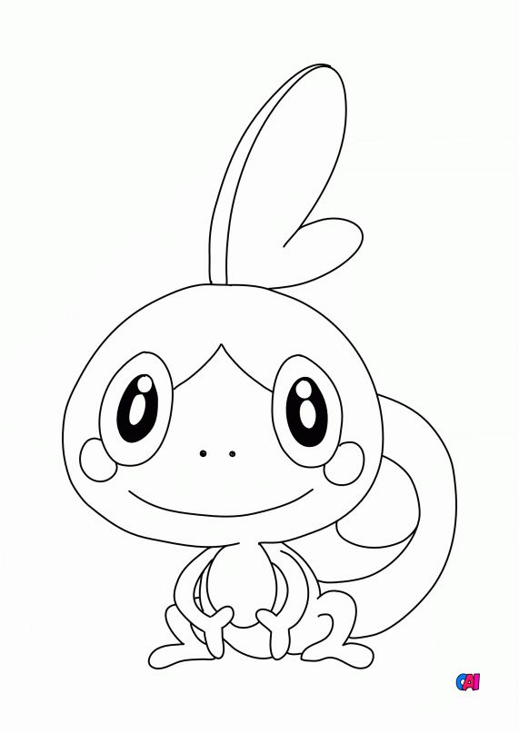 Dibujos de sobble pokemon para colorear | vsun