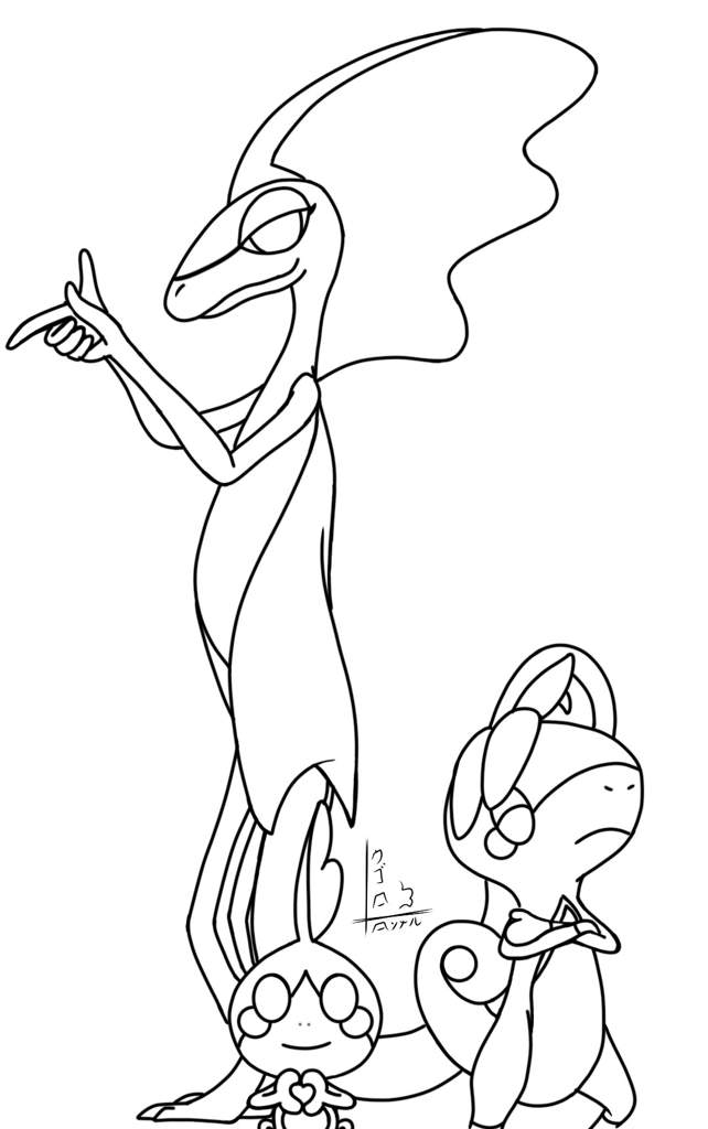 Dibujos de sobble pokemon para colorear | vsun