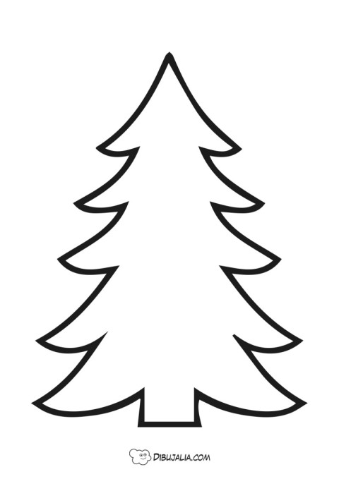 Dibujos de abetos para colorear | vsun