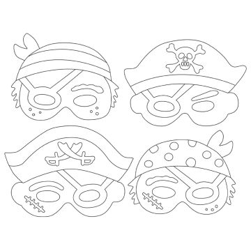 Dibujos De Mascara Pirata Para Colorear Vsun
