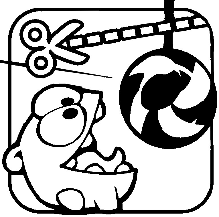 Dibujos de cut the rope para colorear | vsun
