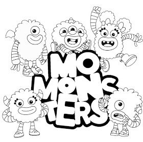 Dibujos de momonsters para colorear | vsun