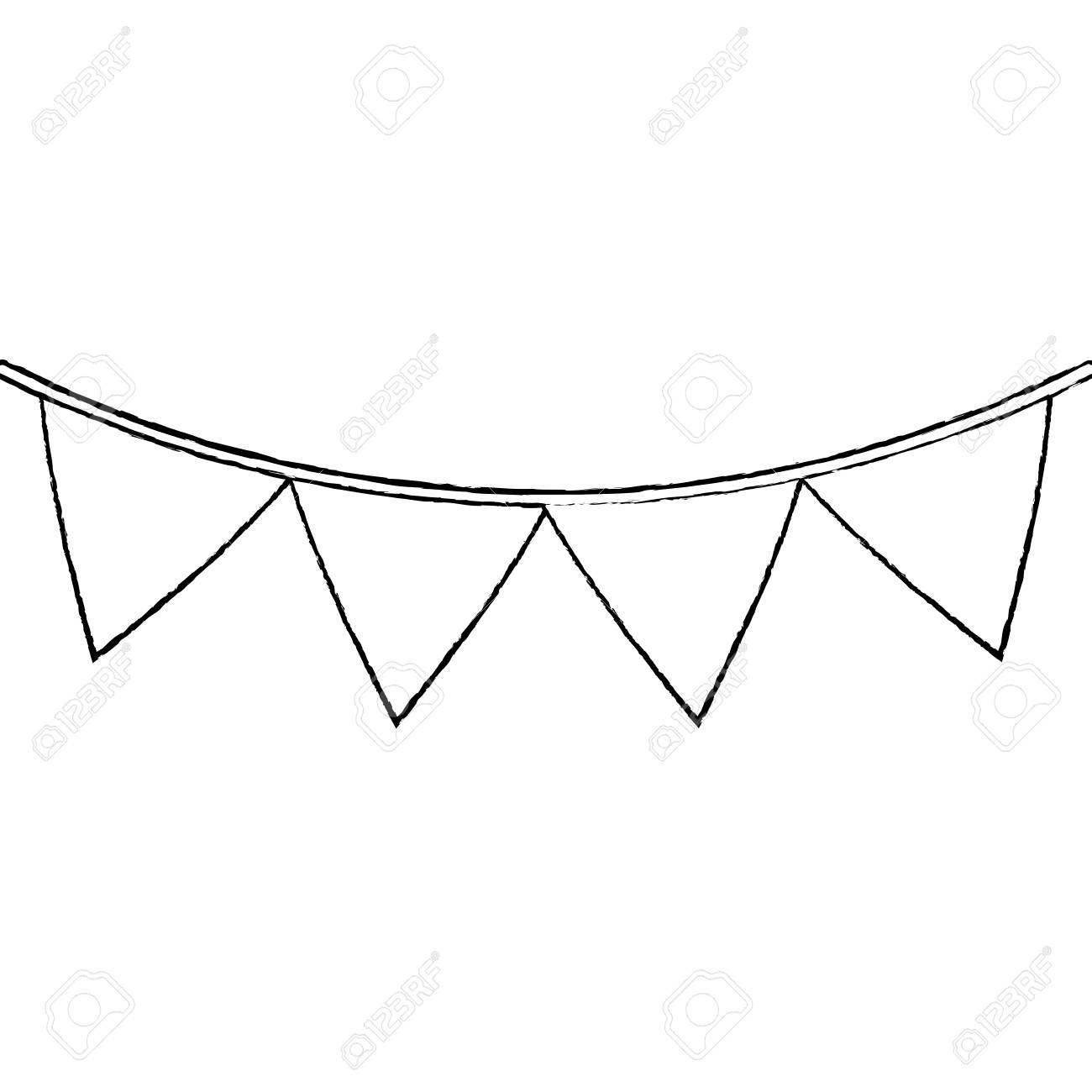 Dibujos de banderin para colorear | vsun