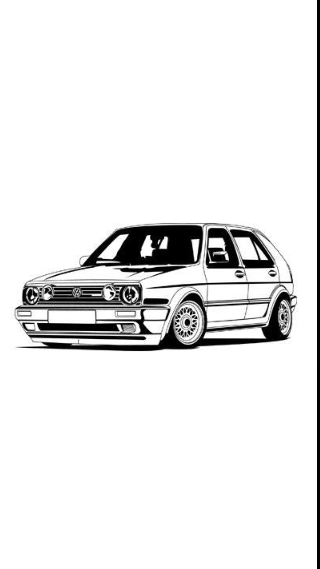 Dibujos de golf mk2 para colorear | vsun