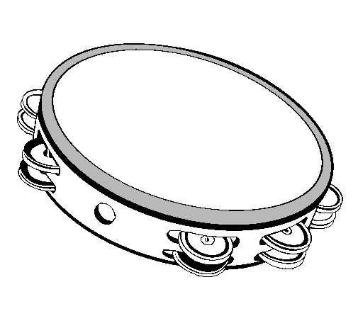 Dibujos de pandero para colorear | vsun