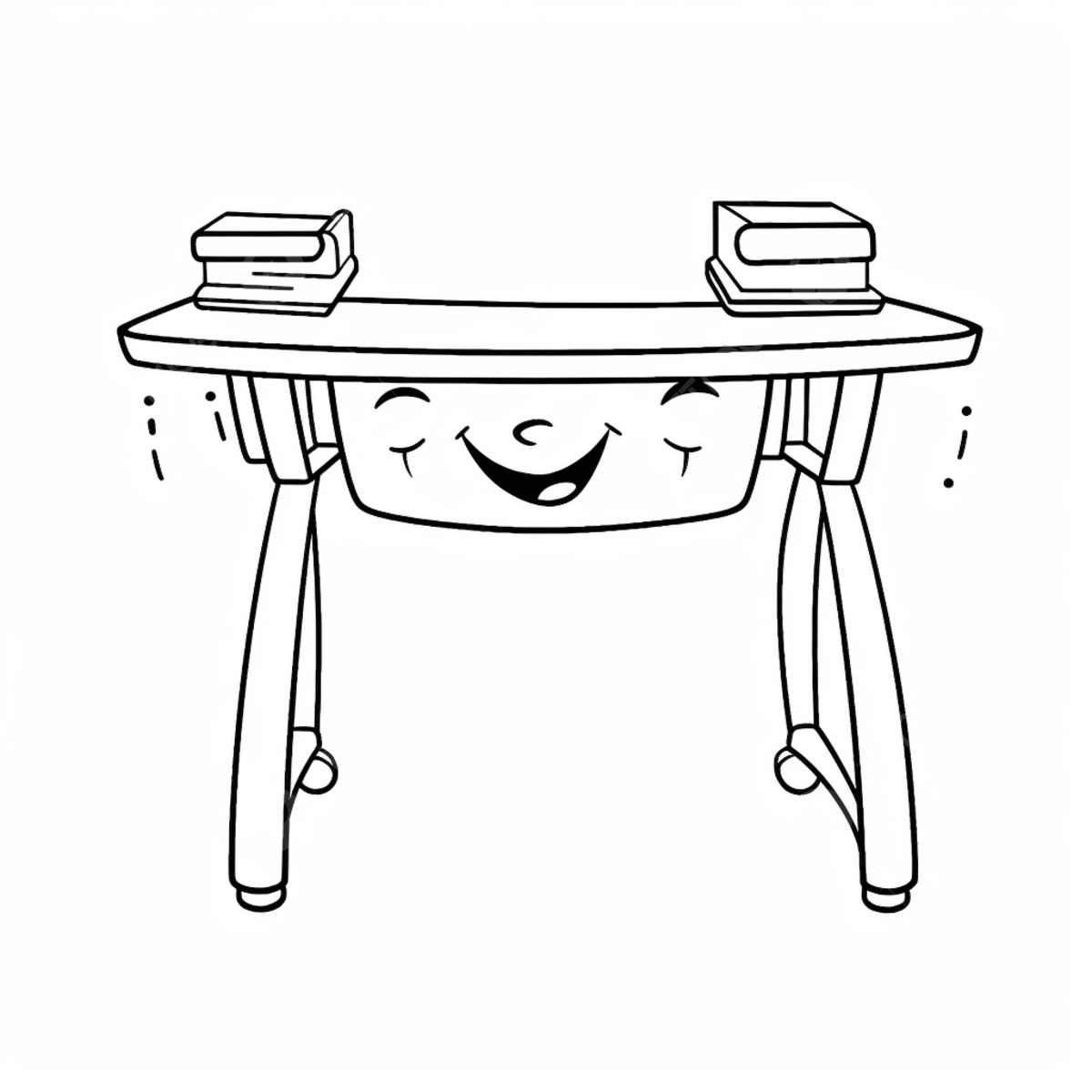 Cómo Dibujar Un Pupitre Escolar De Dibujos Animados