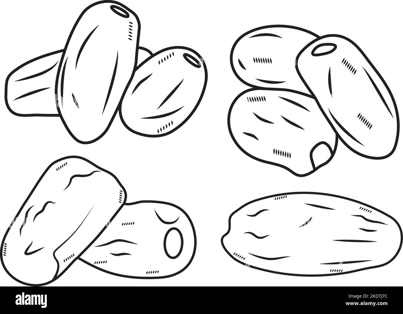 Dibujos de datiles para colorear | vsun