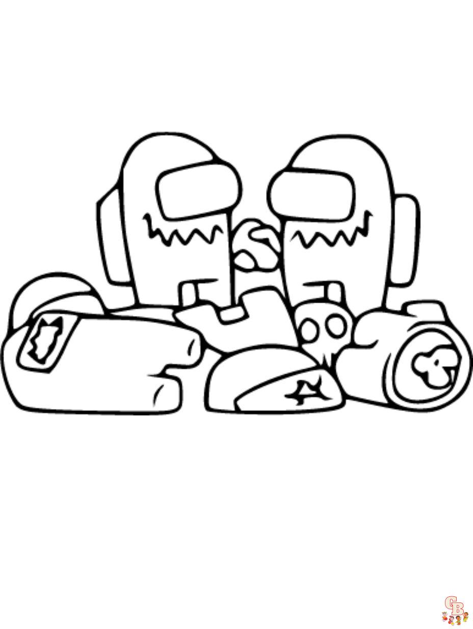 Dibujos de impostor para colorear | vsun