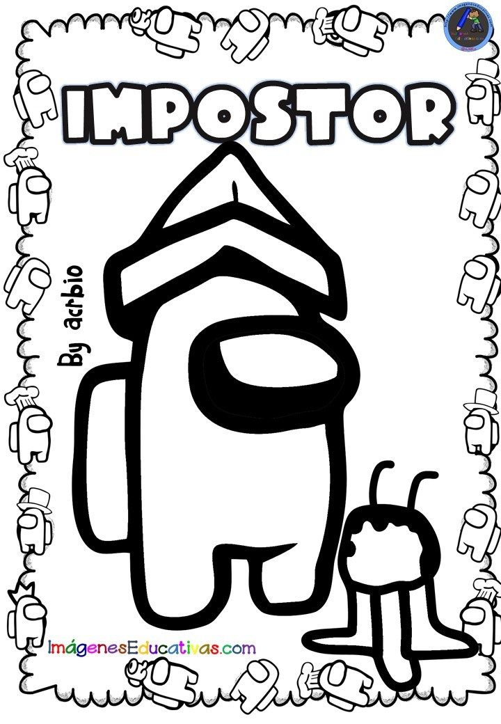 Dibujos de impostor para colorear | vsun