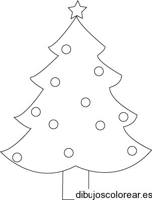 Dibujos de abetos navidad para colorear | vsun