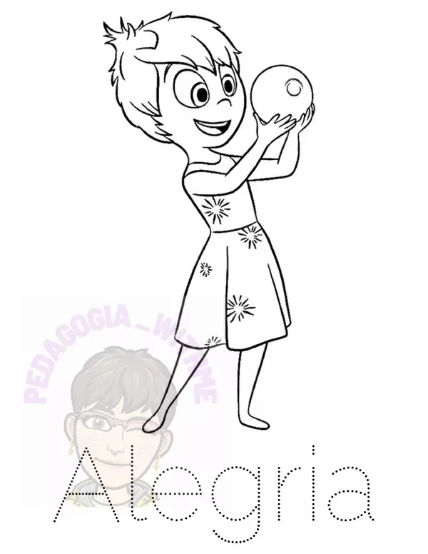 Dibujos de intensamente para colorear | vsun