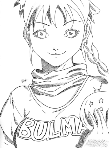 Dibujos de bulma para colorear | vsun