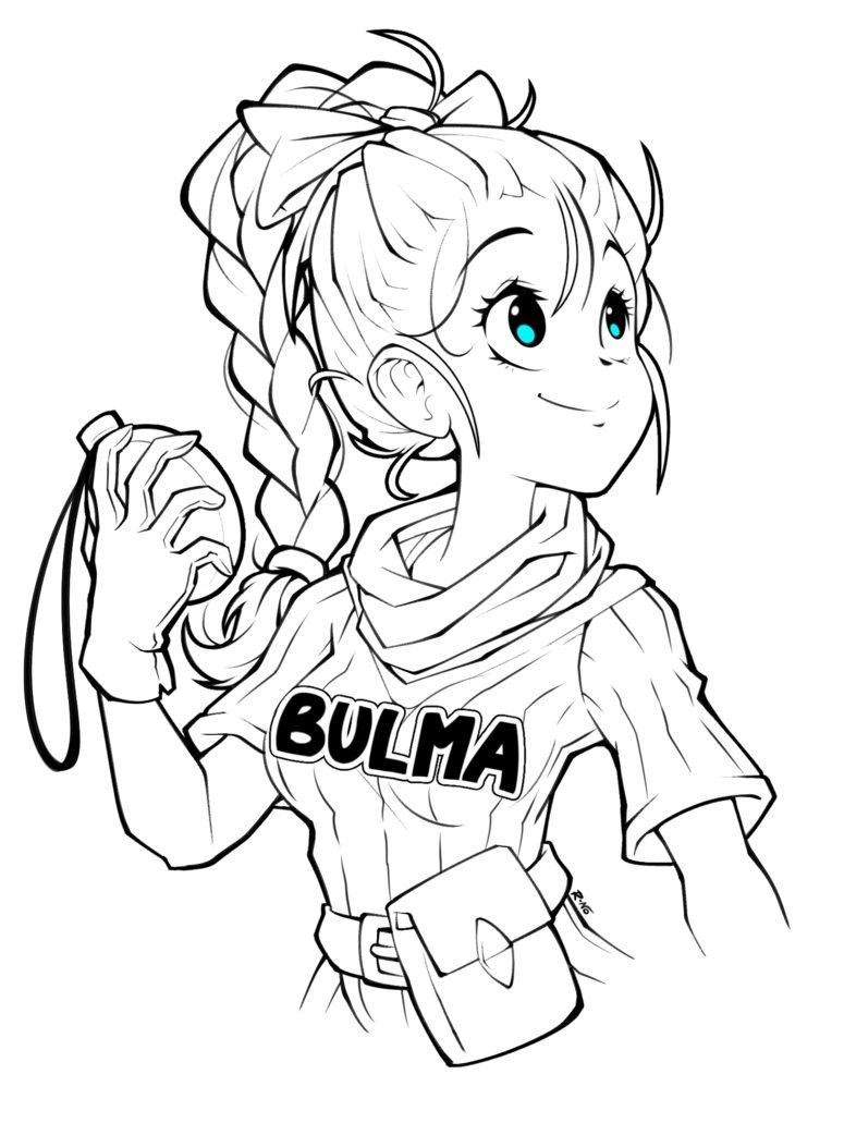 Dibujos de bulma para colorear | vsun