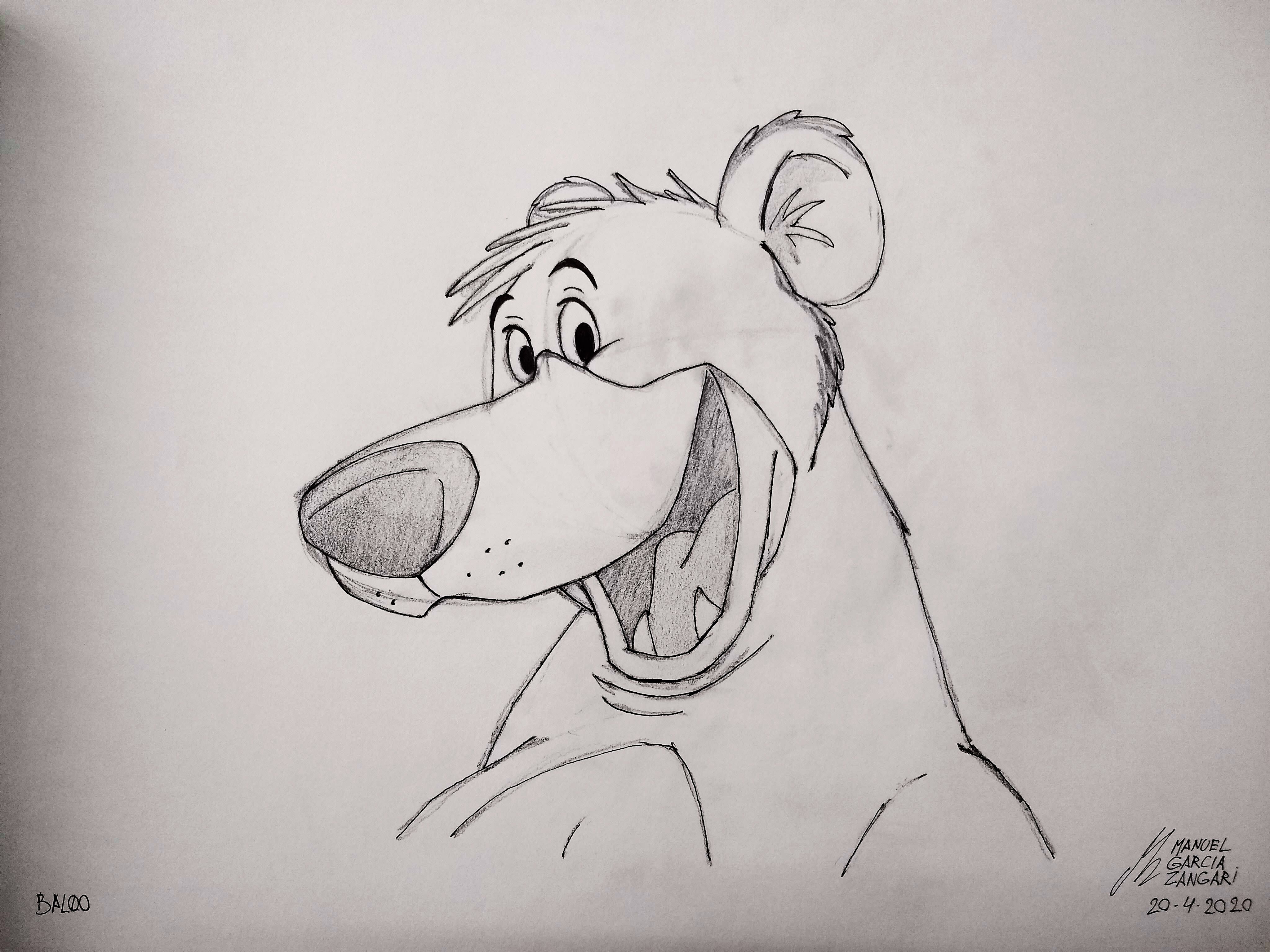 Dibujos de baloo para colorear | vsun