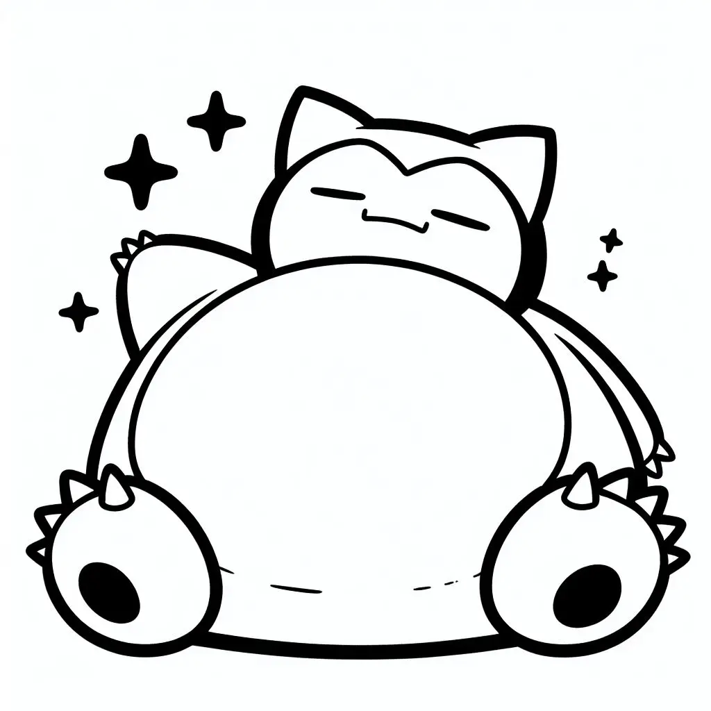 Dibujos de snorlax para colorear | vsun Dibujos de snorlax para colorear | vsun