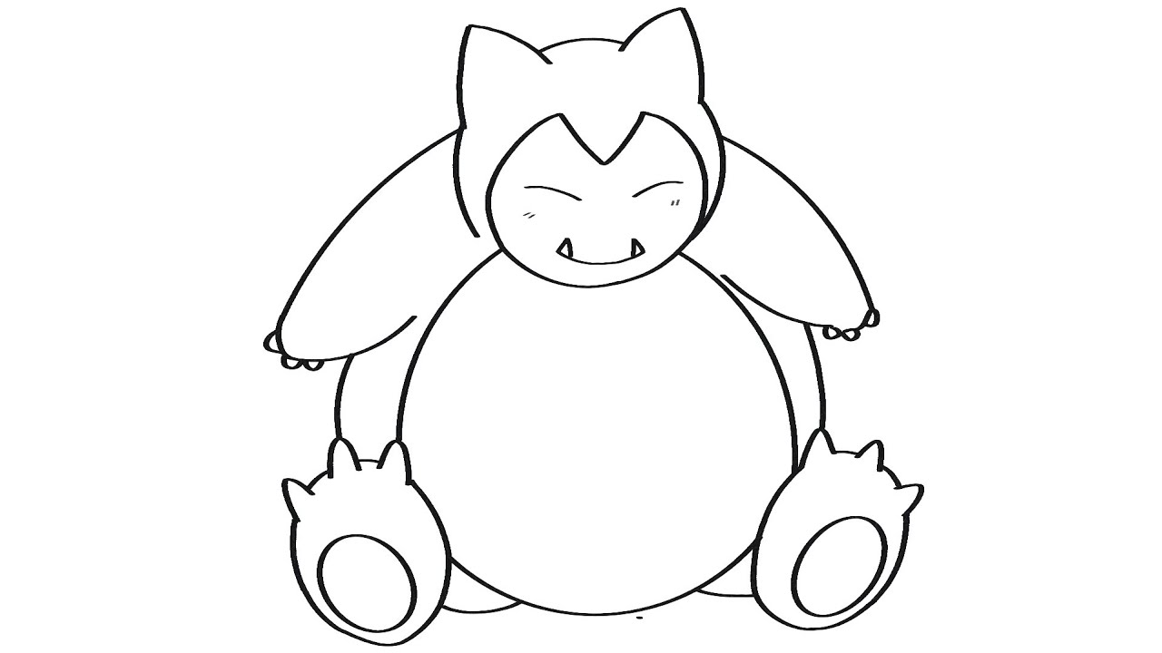 Dibujos de snorlax para colorear | vsun Dibujos de snorlax para colorear | vsun