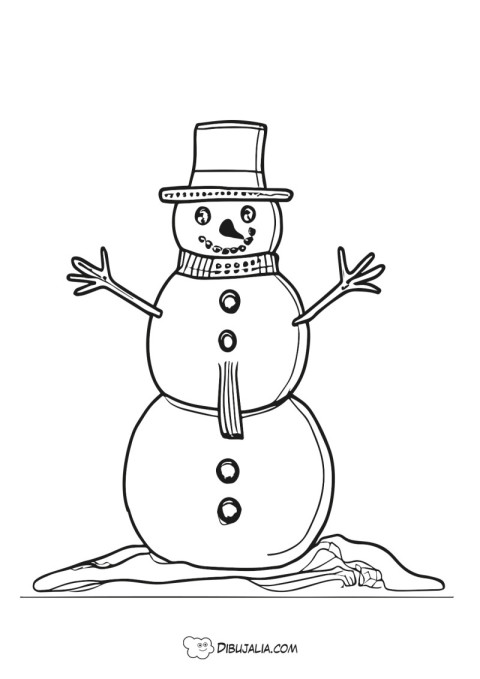 Dibujos de snowman para colorear | vsun