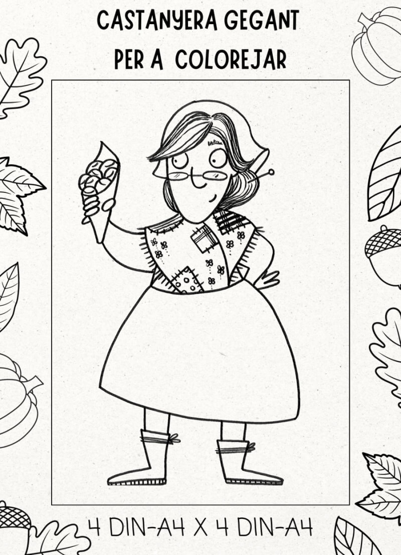 Dibujos de castanyera para colorear | vsun