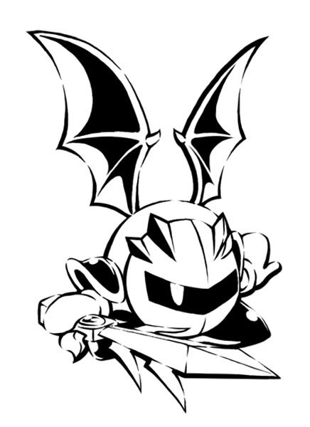 Dibujos de meta knight para colorear | vsun
