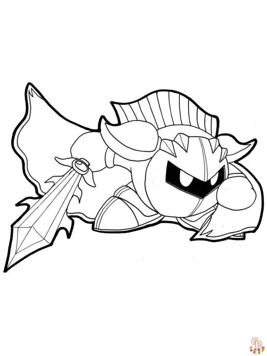 Dibujos de meta knight para colorear | vsun