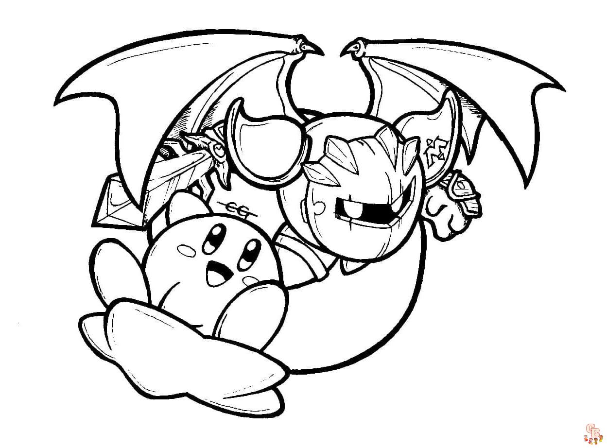 Dibujos de meta knight para colorear | vsun