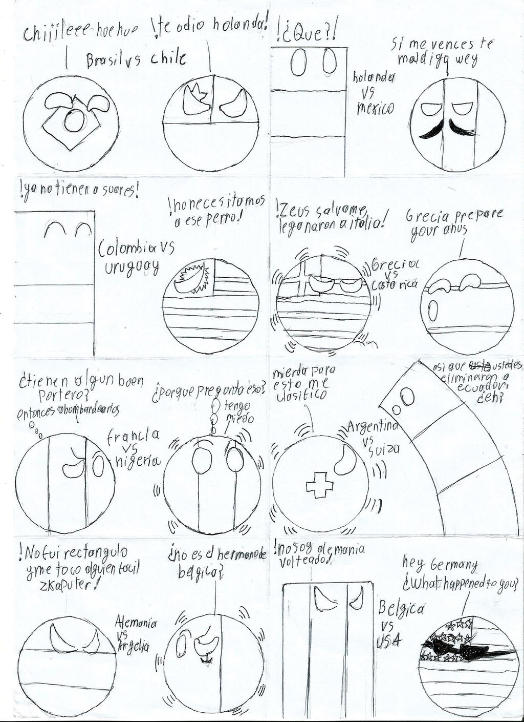 Dibujos de countryballs para colorear | vsun